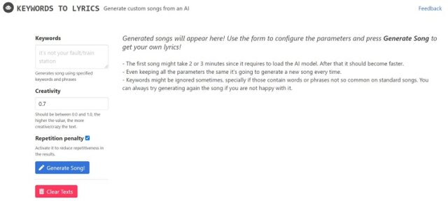 Top 10 Lyric Generators in 2024