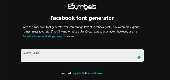Top 10 Facebook Font Generators Review 2024